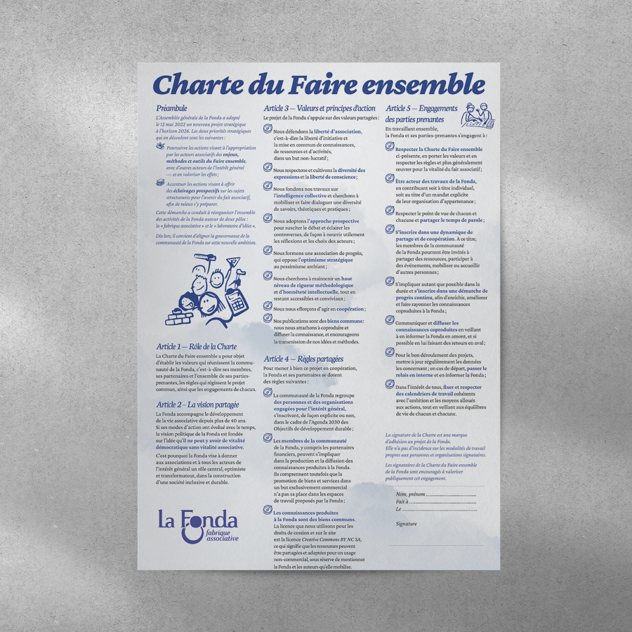 La Fonda se dote d’une Charte du Faire ensemble | La Fonda